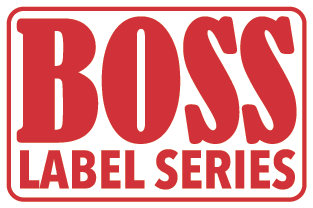 Boss Label Series Logo - White Outline - Advantage Label